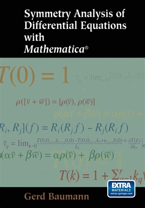 Symmetry Analysis Of Differential Equations With Mathematica