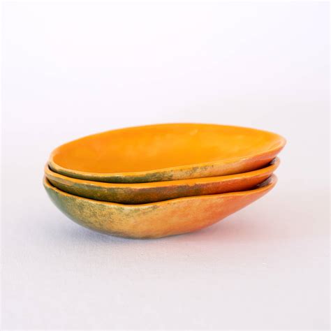 Mango Ceramic Dish Glass Ripples