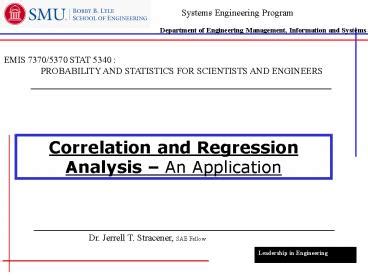 Correlation And Regression Analysis Presentation Free To View