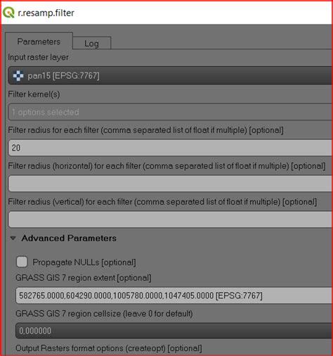 qgis resample upscale raster using a gaussian filter geographic