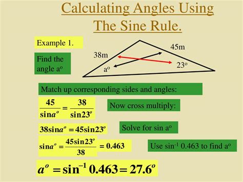 PPT The Sine Rule PowerPoint Presentation Free Download ID 5357763