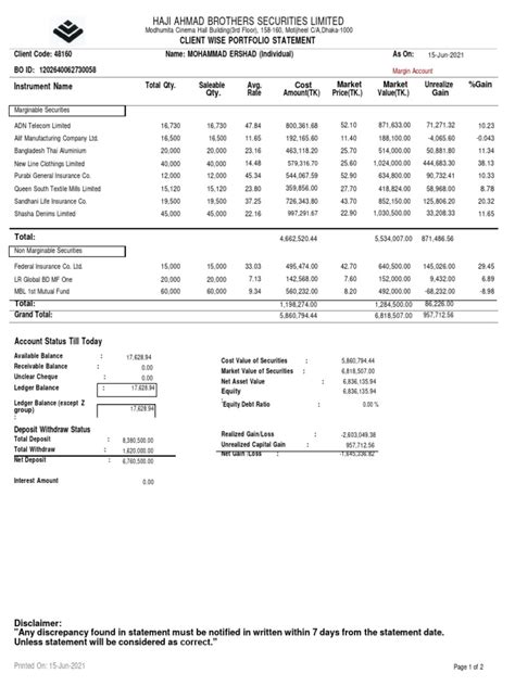 Crystal Report Viewer 1 Pdf Equity Finance Securities Finance