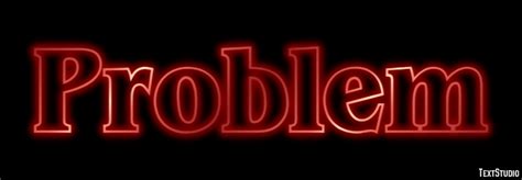 Problem Text Effect And Logo Design Word