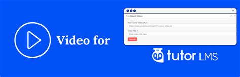 Plugin Course Video For Tutor Lms —