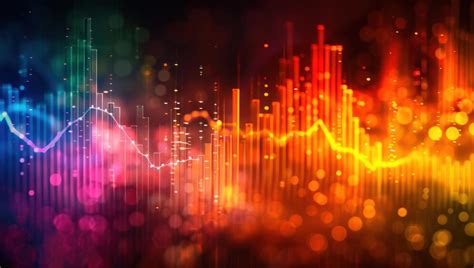 Abstract Financial Data Visualization Premium Ai Generated Image