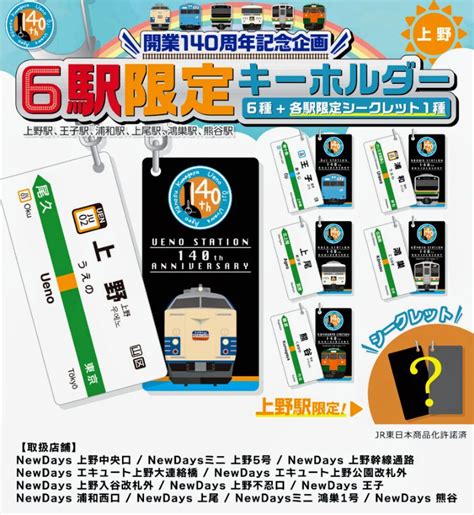 上野駅開業140周年記念【6駅限定カプセルトイ 各駅6種 上野駅シークレット】 メルカリ