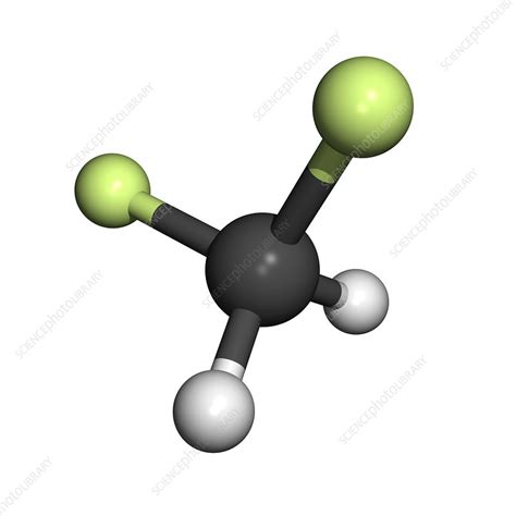 Difluoromethane Molecule Stock Image A654 0058 Science Photo Library