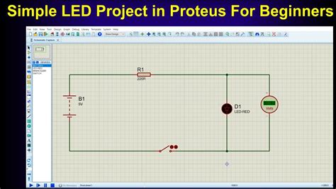 Simple Led In Proteus Basic Proteus Tutorial Proteus Tutorial For Beginners Part YouTube