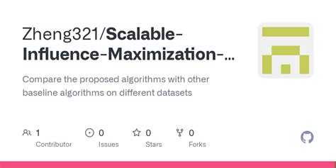 Github Zheng321scalable Influence Maximization With General Marketing Strategies Compare The