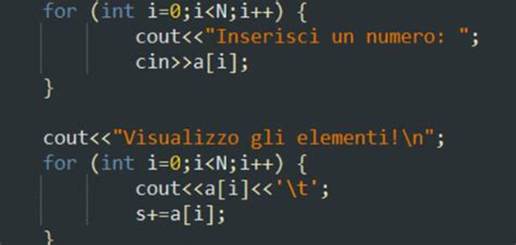 i vettori in c caricamento e visualizzazione vettori c