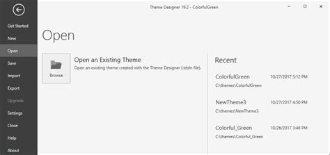 Backstage View Wpf Theme Designer Devexpress Documentation