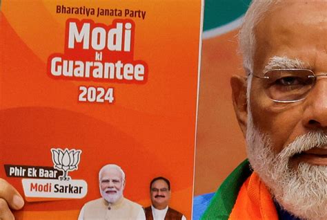 Indias Modi Promises Jobs Infrastructure If Bjp Wins Third Term Reuters