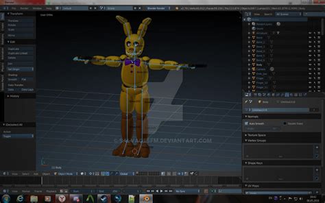 Fnafblenderwip Springbonnie Port By Salvagesfm On Deviantart