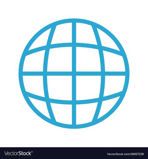 Isolated Sphere Global Communication Royalty Free Vector