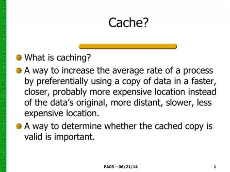 PPT Cache PowerPoint Presentation Free Download ID