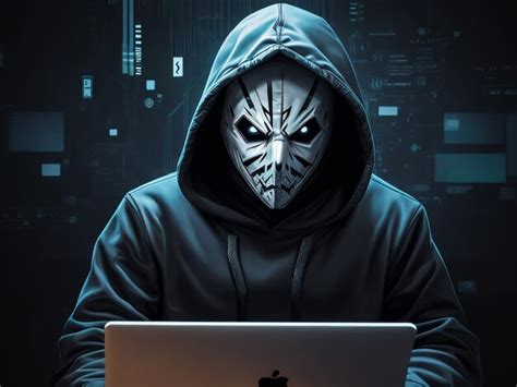 Premium Photo Hacker And Malware Concept Dangerous Hooded Hacker Man