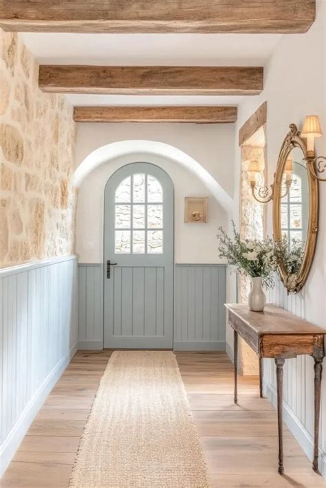 Pin By Debbie Mook On French Country Decor In 2025 Country Hallway Cottage Lighting French