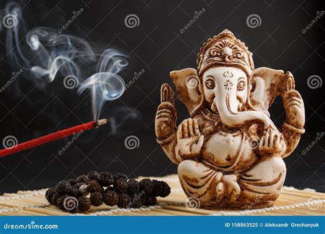 Ganesha On Black Background Stock Photography CartoonDealer Com