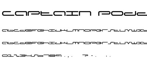 Captain Podd Font Techno Sci Fi