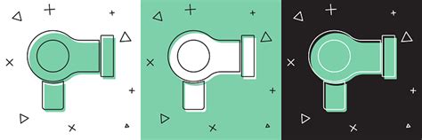 흰색과 녹색 검은 색 배경에 격리 헤어 드라이어 아이콘을 설정합니다 헤어 드라이어 기호 헤어 건조 기호 뜨거운 공기를 불어 벡터 가능성에 대한 스톡 벡터 아트 및 기타