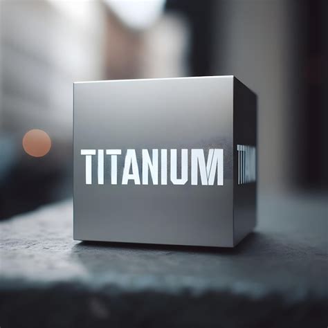 Premium Ai Image Titanium Element
