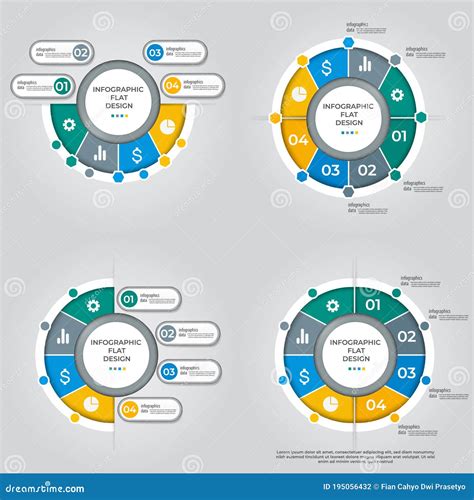 业务数据可视化 流程图 带有步骤选项部件或过程的图形图抽象元素 矢量 向量例证 插画 包括有 创造性 手册 195056432