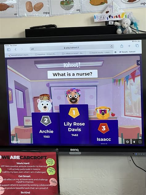 Kahoot Quiz What Is A Nurse Carcroft School