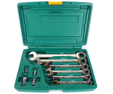 Combination Spanner Set Ratchet Adapters Jonnesway Wrenches Open Ended Box Wrenches Gm