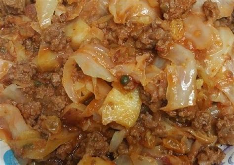 A Delicious Combination Picadillo Meets Southern Fried Cabbage