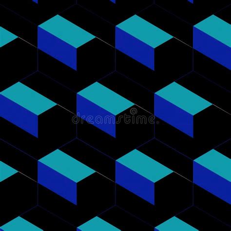 Pattern Of Simple Geometric Shapes 3d Rendering Digital Illustration