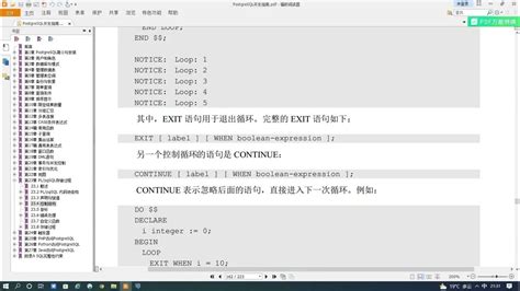 【postgresql开发指南】第53节 loop和whle循环语句 youtube
