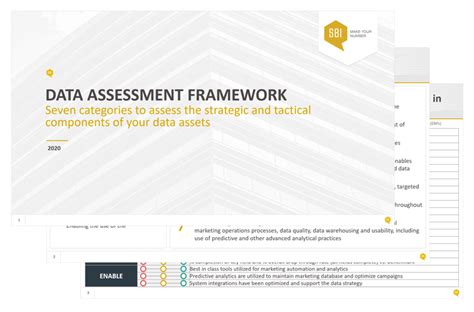 2020 Data Assessment Framework