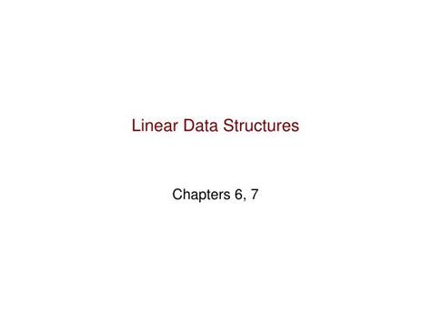 PPT Linear Data Structures PowerPoint Presentation Free Download ID