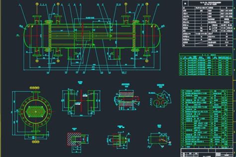换热器装配图 作图吧