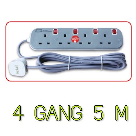 Meters Meters LEMAX EXTENSION SOCKET WITH NEON Trailing Switches Shopee Malaysia