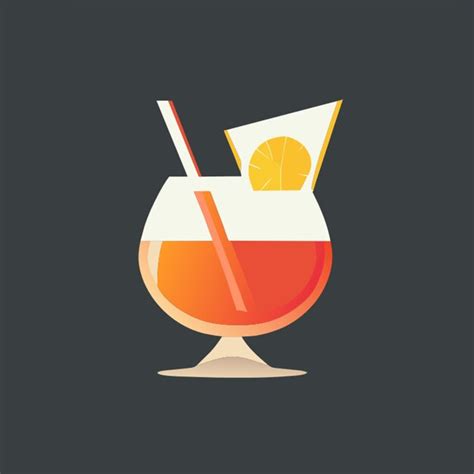 Tropical Cocktail Vector Illustration Premium Ai Generated Vector