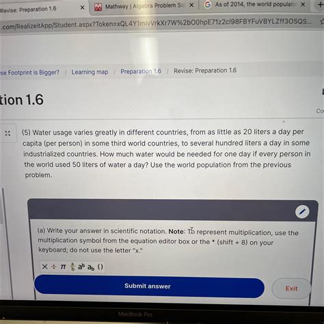 I need help solving this problem When it says use the previous population it was 3.15x10 to the ...