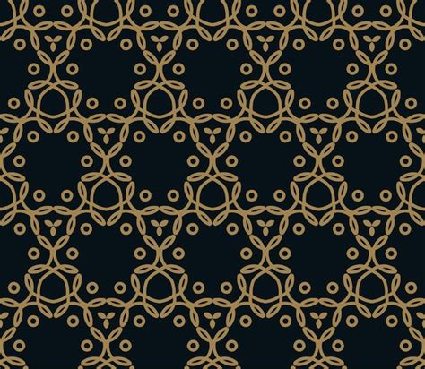 Premium Vector Seamless Pattern Elegant Linear Ornament Geometric Stylish Background Vector