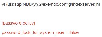 SAP HANA User Unlock SAP B MTC Systems