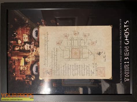 13 Ghosts Acranum Book Page Original Movie Prop