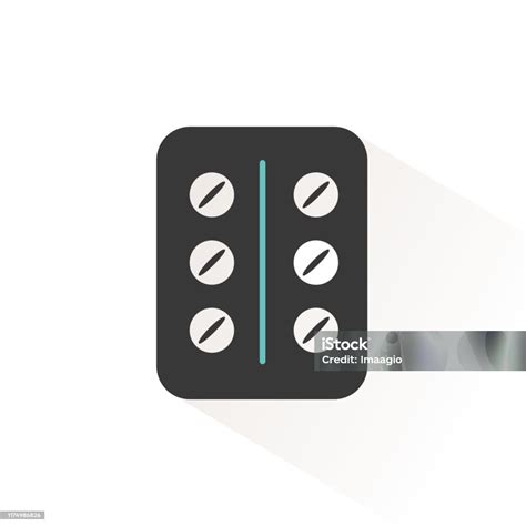 알약 팩 베이지 색 그늘플랫 아이콘입니다 약국 및 의학 벡터 일러스트레이션 0명에 대한 스톡 벡터 아트 및 기타 이미지 0명