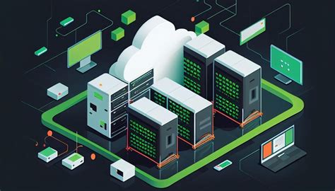 Premium Photo Cloud Computing An Isometric Representation Of A Modern