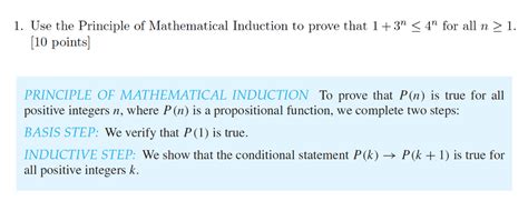 Solved Use The Principle Of Mathematical Induction To Prove