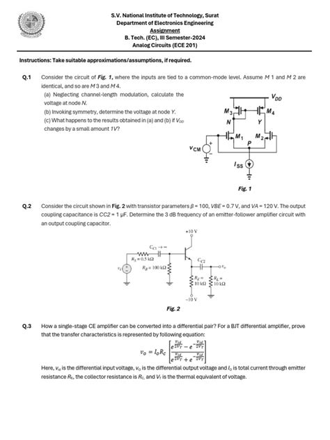 Assignment Pdf Amplifier Bipolar Junction Transistor