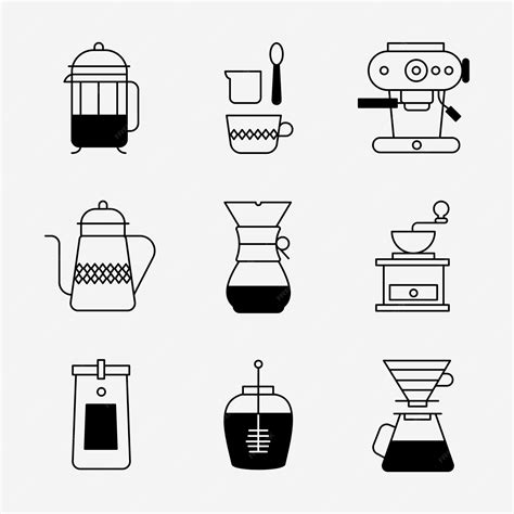 Premium Vector Coffee Tools Icon