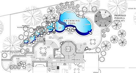 Pool Deck With Grand Staircase Vienna VA Land Water Design Inc