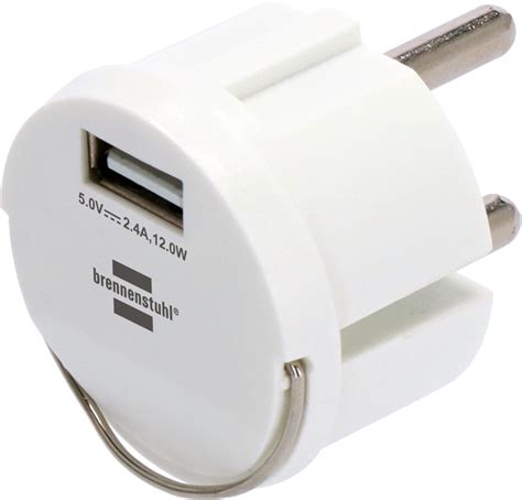 USB Socket Adapter A White Brennenstuhl