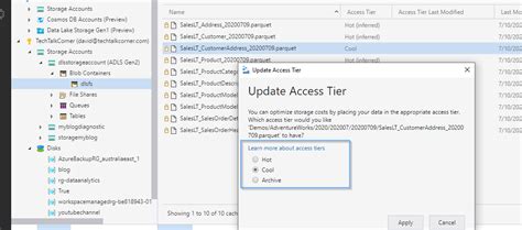 Azure Blob And Data Lake Storage Access Tiers David Alzamendi