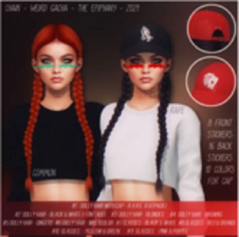 Second Life Marketplace 7 Chain Weird Gacha Glasses Black And White