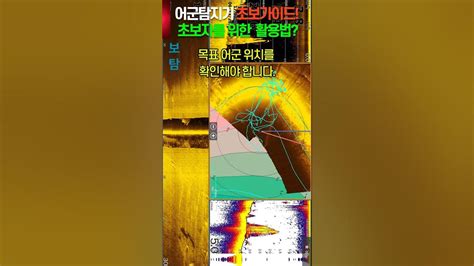 초보자도 따라 할 수 있는 어군탐지기 활용법 로렌스 가민 허밍버드 어탐 보는법 어군탐지기 사용법 가이드모터 사용법